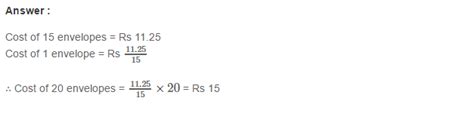 Unitary Method Rs Aggarwal Class 7 Maths Solutions Cce Test Paper