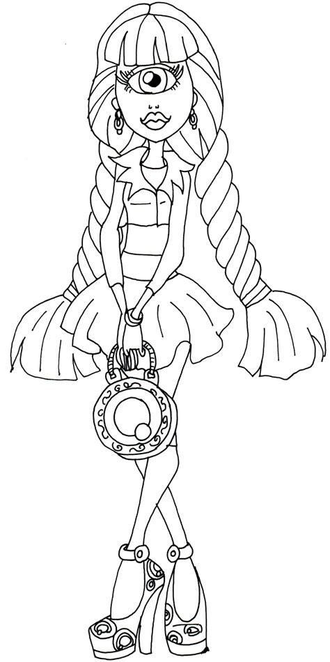 Monster High Coloring Doll
