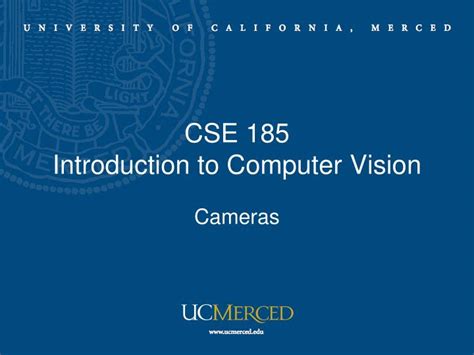 Ppt Cse 185 Introduction To Computer Vision Powerpoint Presentation