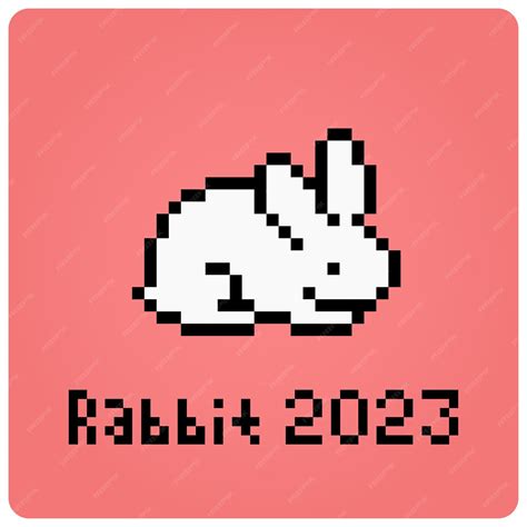 Premium Vector | 8 bit pixels rabbit. animals for game assets and cross stitch patterns in ...