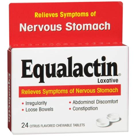 Equalactin Laxative Chewable Tablets Citrus Flavored 24 Tb Medcare Wholesale Company For