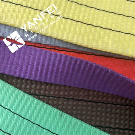 100 Polyester Webbing Sling Material For Webbing Sling High Tenacity Webbing Sling And