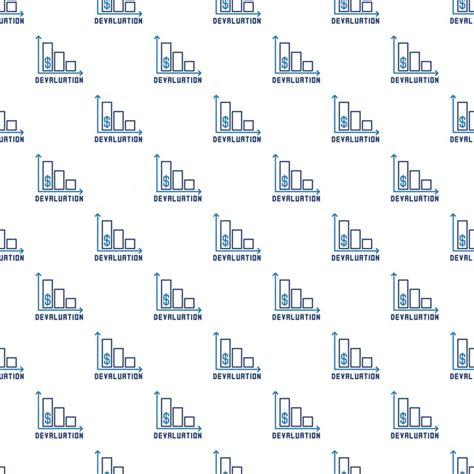 Premium Vector Vector Devaluation Declining Bar Graph Concept Seamless Pattern