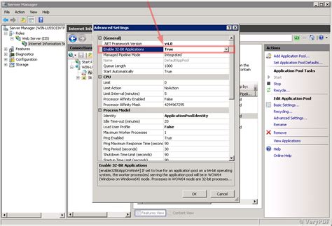 How To Enable 32 Bit Applications In IIS7 VeryPDF Knowledge Base