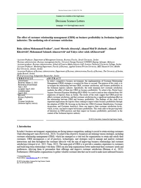 Crm Dimensions Pdf Customer Relationship Management Marketing