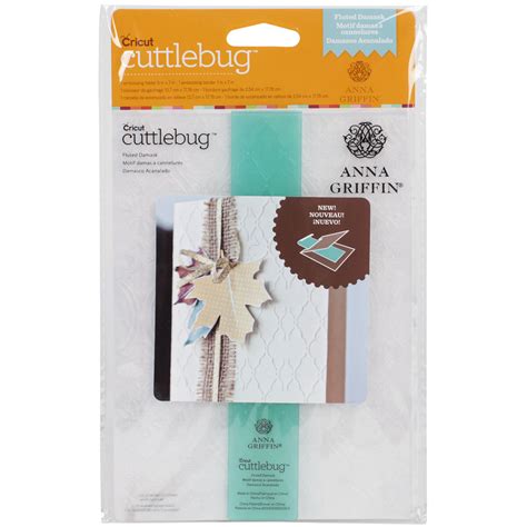 Cuttlebug 5x7 Embossing Folder Border Set Flute Damask By Anna Griffin Pk 1