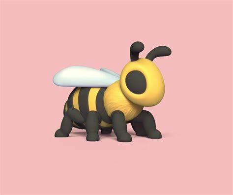 🐝 Cute Cartoon Bee・ 3d File For ・cults