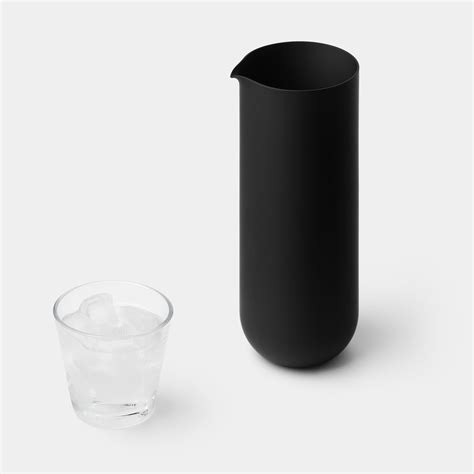 Sugahara Matte Black Glass Pitcher