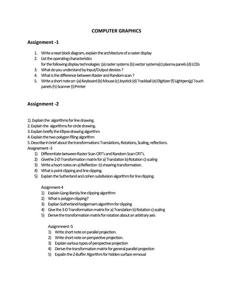 Idol Cg Assign Computer Graphics Assignment 1 Write A Neat Block