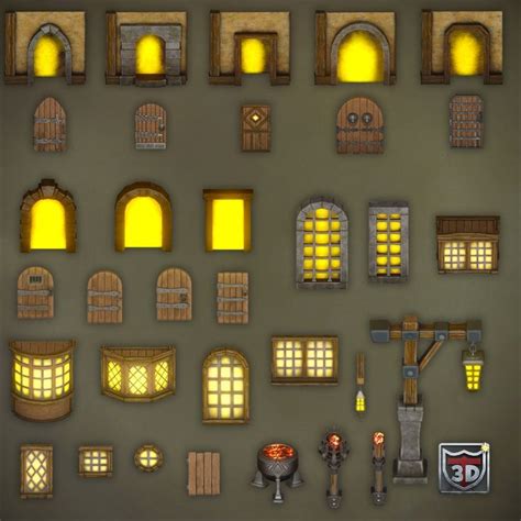 Artstation Unreal Engine 5 Massive 250 Piece Modular Kitbash Castles