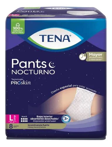 8 Bombachas Descartables Tena Pants Nocturno Talle Grande Mercadolibre
