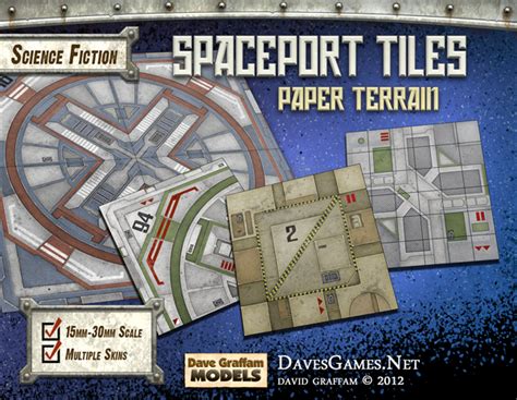 Spaceport Tiles Paper Terrain Daves Games