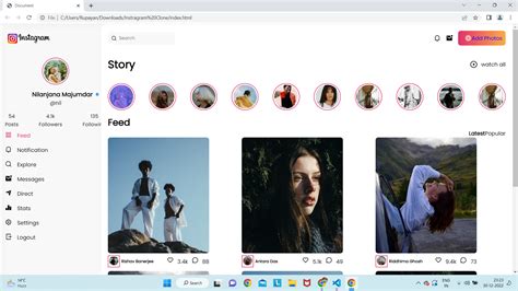 Github Rupayan Instagram Clone Using Html And Css Here I Made A Clone Of A Social Media