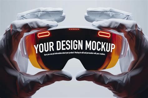 Virtual Reality Headset Mockup Presentation Generative Ai Premium Ai Generated Psd
