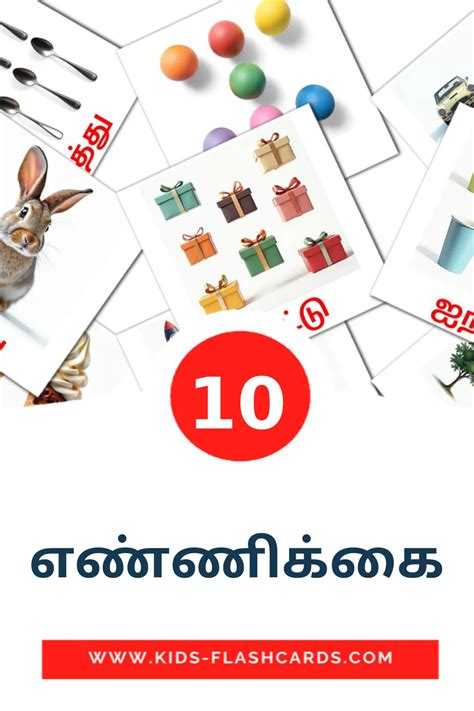 10 Printable Counting Flashcards In Tamil Free Pdf