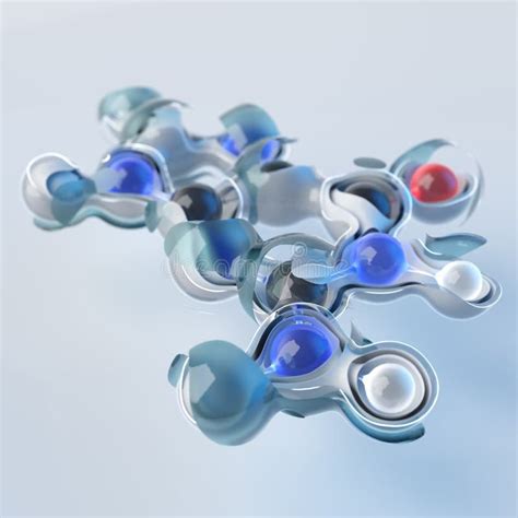 Science Molecule Nucleobase Model Structure Dna 3d Rendering Stock