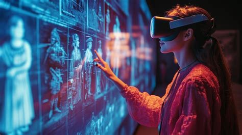 Aienhanced Holographic Museum Tours Visitors Interacting With