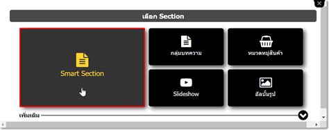 Section Html ตัวช่วยสำหรับปรับแต่งเนื้อหาในเว็บไซต์