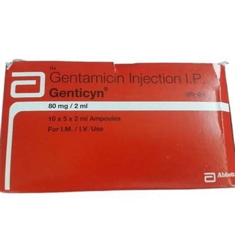 Gentamicin Ip Injection 80 Mg At Rs 190 Vial In Surat Id 25166606248
