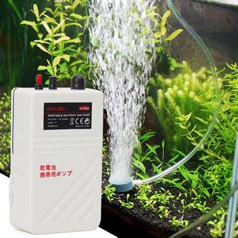 Portable Aquarium Aerator Air Pump Oxygen Water Pump Air Stone Tube