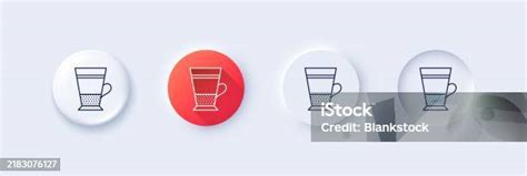 더블 라떼 커피 아이콘입니다 뜨거운 음료 기호입니다 선 아이콘 벡터 0명에 대한 스톡 벡터 아트 및 기타 이미지 0명 3