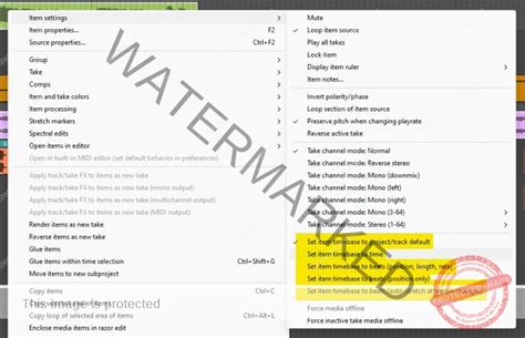 REAPER How To Change Tempo Without Stretching The Pitch