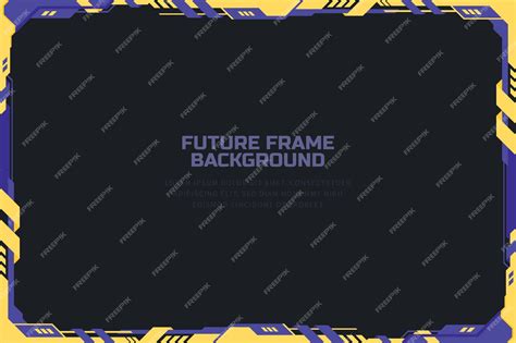 Futuristic Modern Cyber Frame Background Premium Vector
