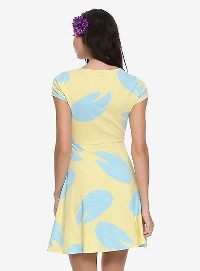 Disney Lilo And Stitch Yellow And Blue Dress Hot Topic Dress Blue
