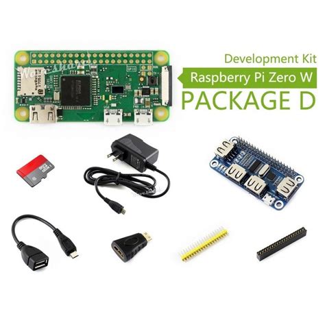 Raspberry Pi Zero W Package D With USB HUB HAT HiTechChain