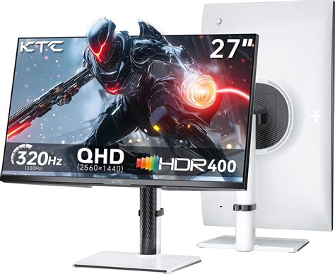 Ktc 27 Inch White Gaming Monitor 300hz 320hz Qhd 1440p