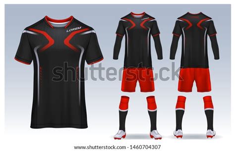 Tshirt Sport Design Template Soccer Jersey Stock Vector Royalty Free 1460704307