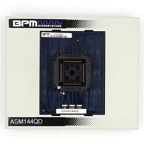 fasm144qhd socket card bpm microsystems device programming systems