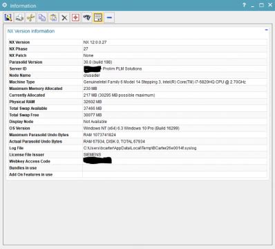 How To Determine NX Version Sold To And License In Use PROLIM