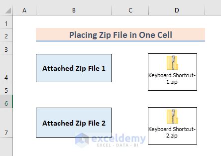 How To Attach Zip File In Excel Methods ExcelDemy