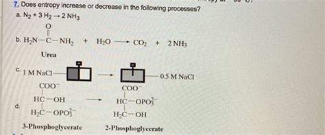 Get Answer Op Uluuu 7 Does Entropy Increase Or Decrease In The Following Transtutors