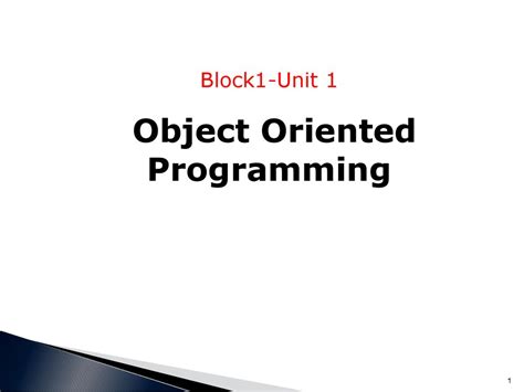Object Oriented Programming Ppt Download