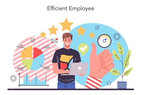 Premium Vector Kpi Concept Key Performance Indicators Employee