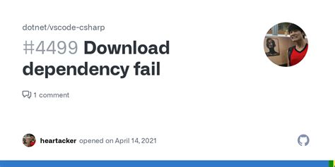 Download Dependency Fail · Issue 4499 · Dotnetvscode Csharp · Github