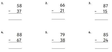 Subtraction Column Method Scholes Elmet Primary School Leeds