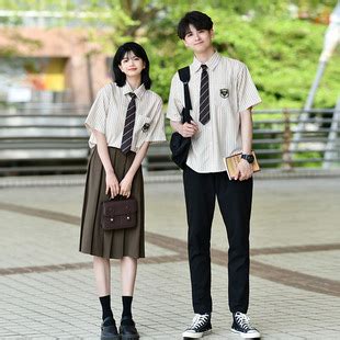 高中生夏季衬衫套装中学生初三毕业班服jk制服女裙子合唱团演出服 阿里巴巴