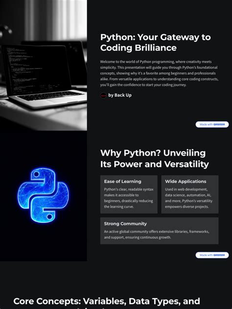 Python Your Gateway To Coding Brilliance Pdf Python Programming