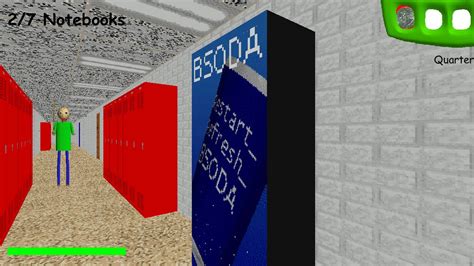Baldis Basics The Video Game Soda Machine Project