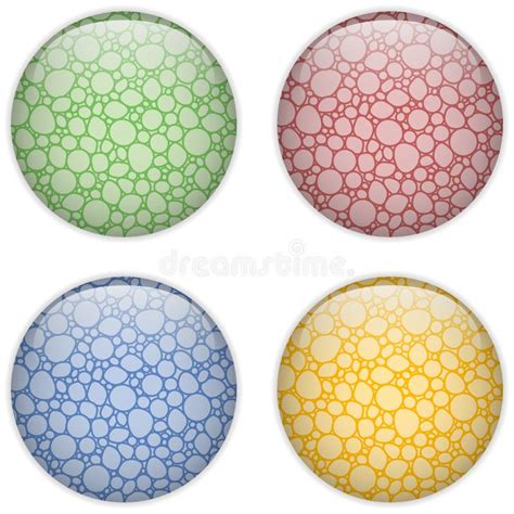 Glass Circle Button Colorful Bubbles Stock Vector Illustration Of Geometric Creative 24249717