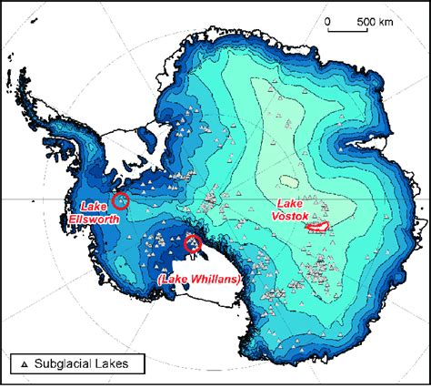 The Location Of 386 Antarctic Subglacial Lakes [from 41] Lake
