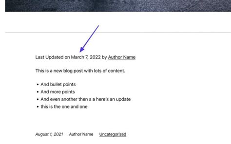 How To Show Last Updated Date On Wordpress Posts And Pages
