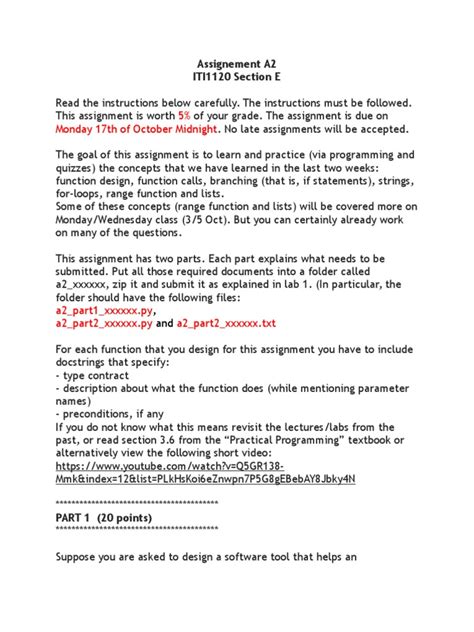 Assignment 2 Pdf Parameter Computer Programming Computer Programming