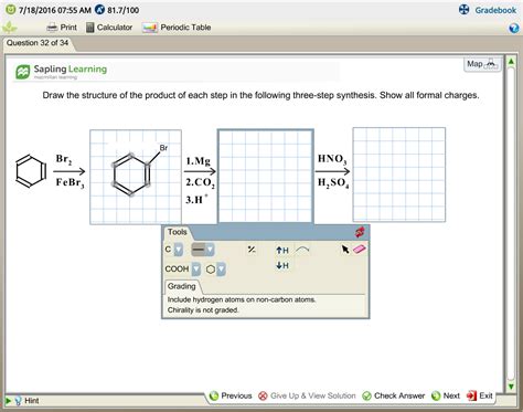 Solved Draw The Structure Of The Product Of Each Step In The Chegg