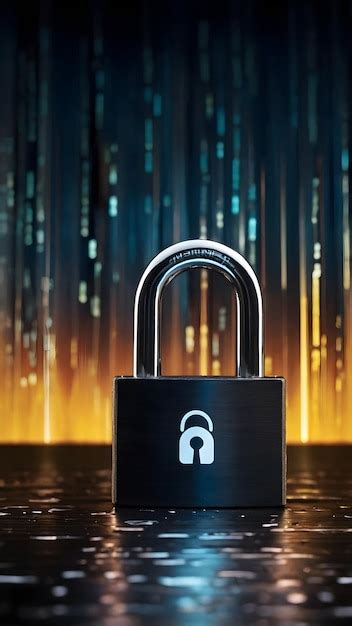 Secure Wifi Padlock Symbol Over Wifi Signal Icon Premium Ai Generated Image