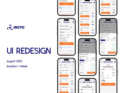 Irctc Ui Redesign 4 Images Behance