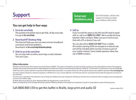 BT Home Hub User Guide PDF